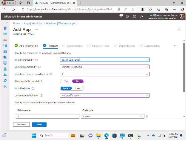 Using ProgramData to store Win32 Apps Logs